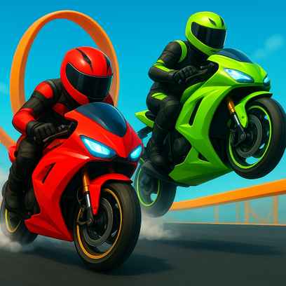 Crazy Bike Stunts PvP 🕹️ Play Now for Free | RocketGames