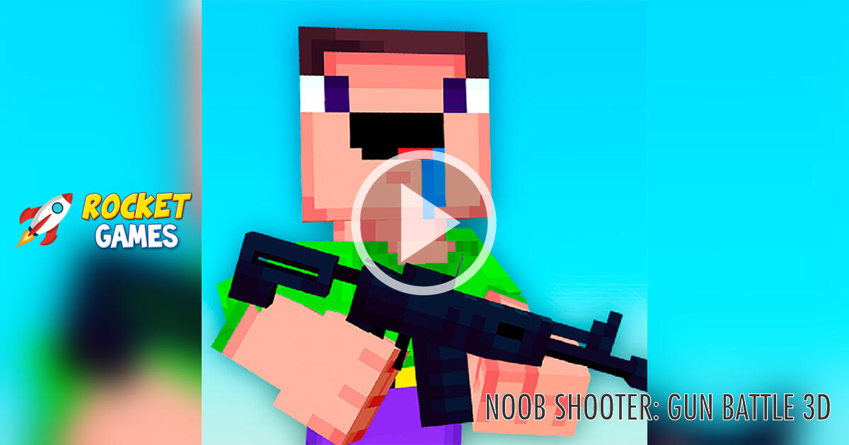 Noob Shooter: Gun Battle 3D 🕹️ Play Now for Free | RocketGames