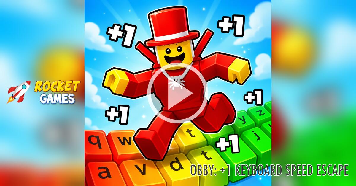 Obby: +1 Keyboard Speed Escape 🕹️ Play Now for Free | RocketGames