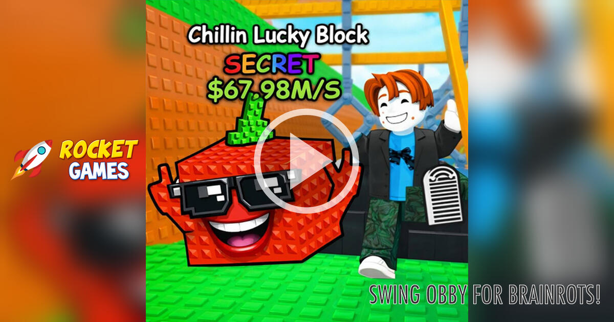 Swing Obby for Brainrots! 🕹️ Play Now for Free | RocketGames